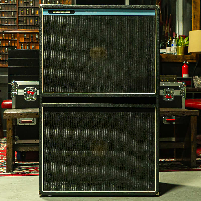 1970s Acoustic 406 2x15” Bass Guitar Speaker Cabinet w/ 200 | Reverb