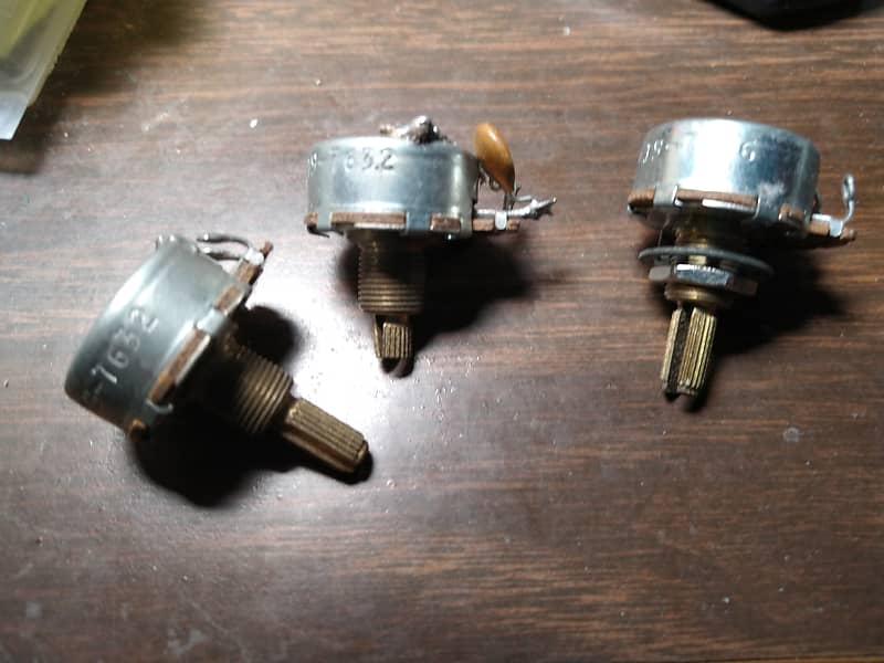 Clarostat 1976 Pots set of 3, matched Volume/tone 1000k | Reverb