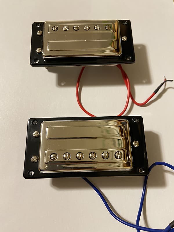 Guild HB-1 Humbucker Pickups Nickel 2021 w/ bezels | Reverb
