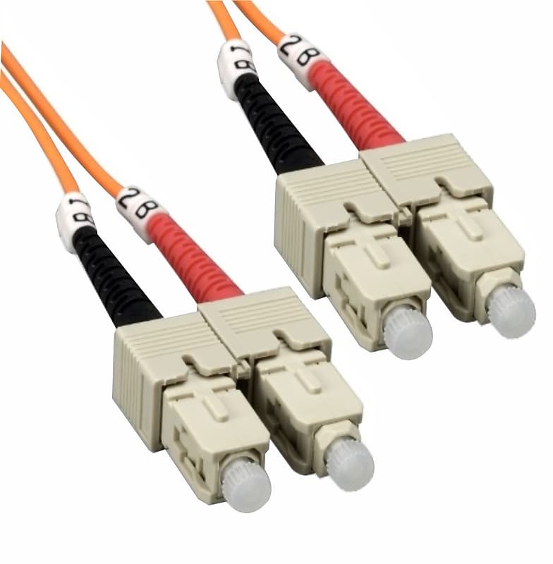 SC to SC Duplex Multimode Fiber Optic Cable - 3 feet | Reverb