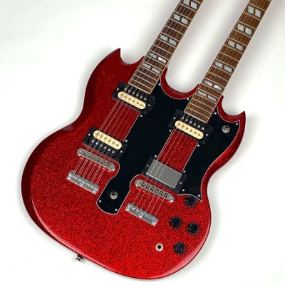 Gibson Custom Shop EDS-1275 Double Neck Red Sparkle W HSC | Reverb