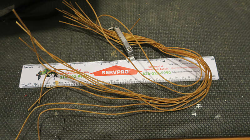 Unknown cat gut snare drum wires with butt plate | Reverb