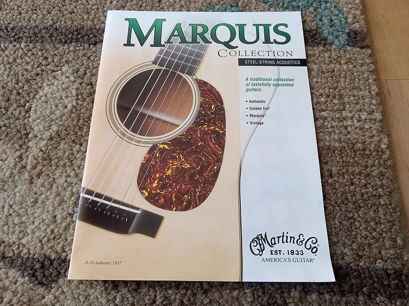 2010 Martin Marquis Collection Guitar Catalog! Original Case | Reverb