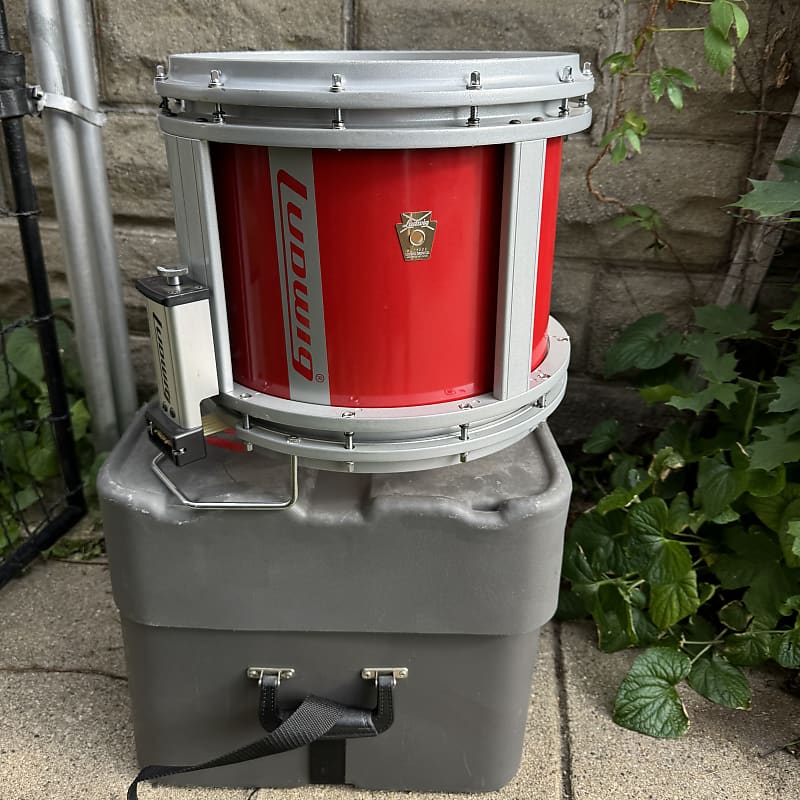 Ludwig Vector 14” x 12” (Deep) - Red Marching Snare Drum WITH | Reverb