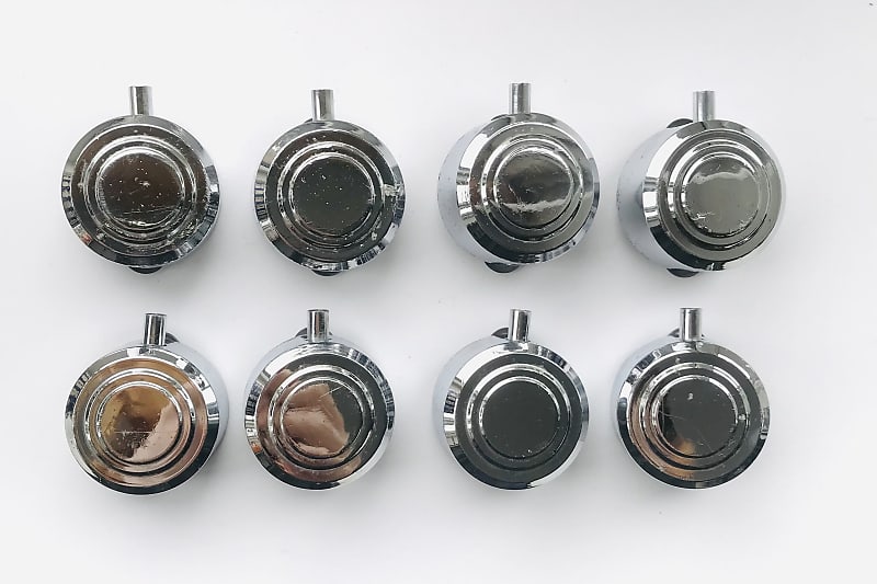 Hayman Vibrasonic Lugs 8 pcs 1970s - Chrome | Reverb