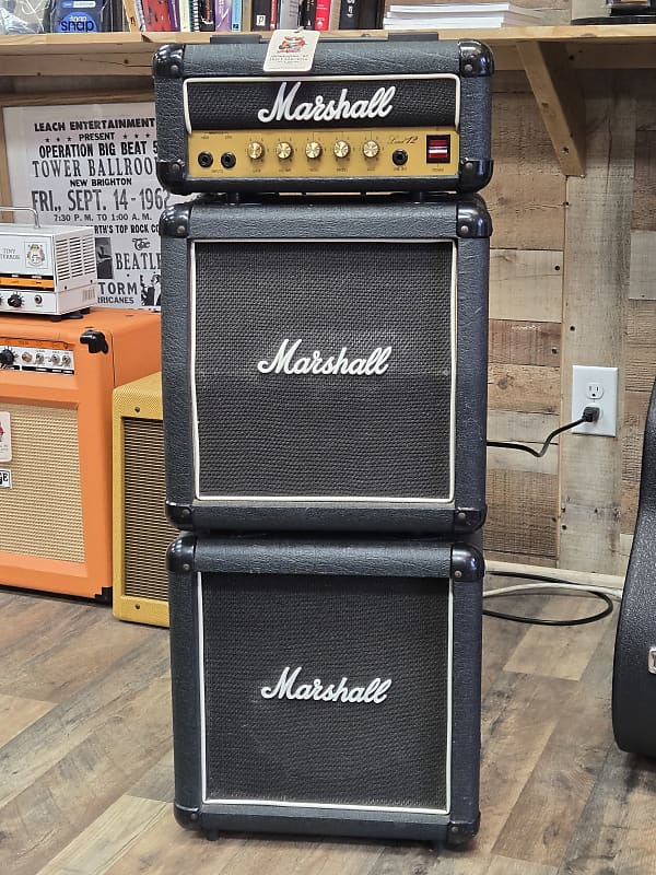 Marshall Lead 12 Mini Stack 1980's - Black Tolex | Reverb