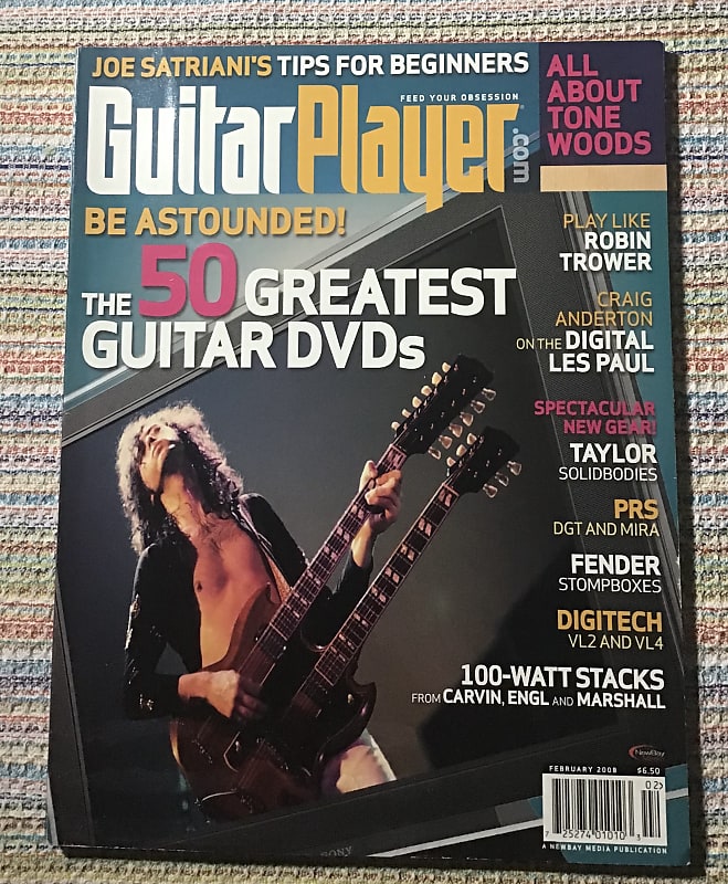 Guitar Player Magazine Back Issue February 2008 - 50 Greatest | Reverb