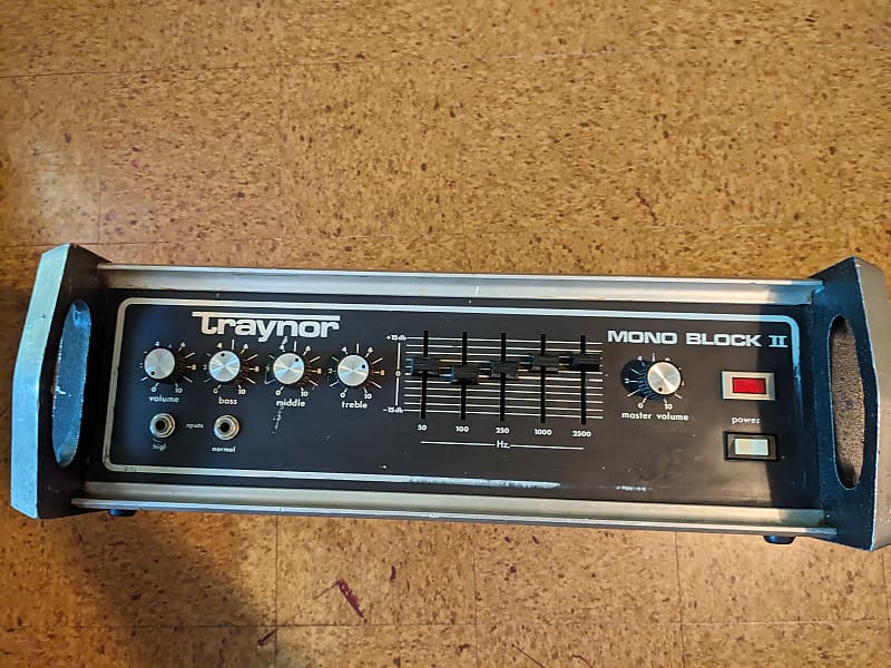 Traynor Mono Block II 1971 - Black and silver | Reverb