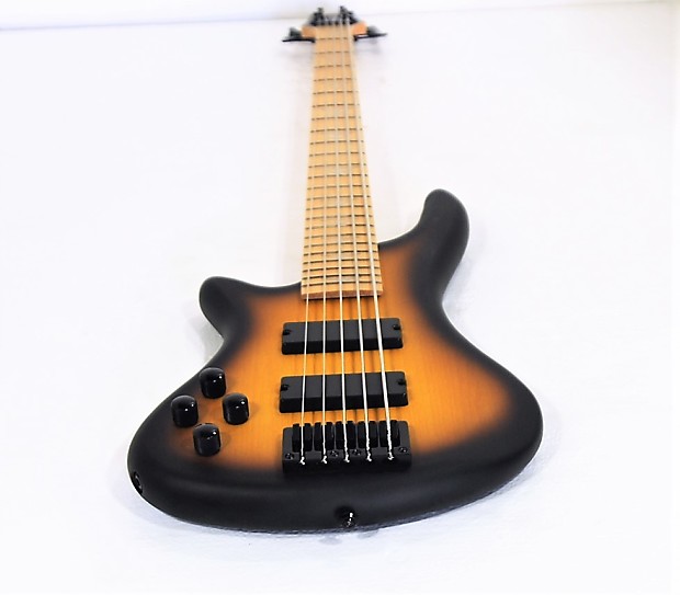 Left-Handed 5 String Electric Bass Bolt-On Maple Neck & | Reverb