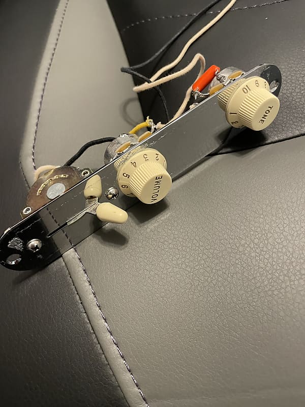Custom Prewired tele plate (500k pots, 4-way switch, .22 | Reverb