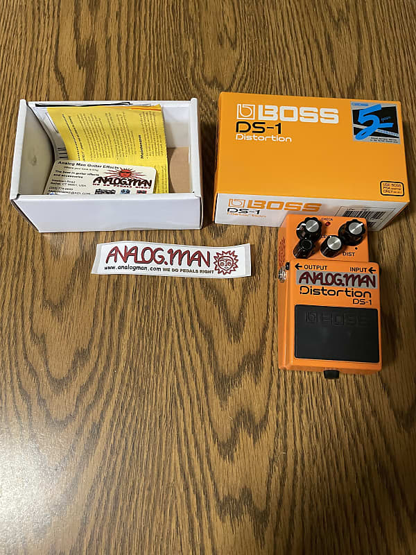 Boss DS1 with Analogman Pro/Midrange knob mods 2020 - Orange | Reverb