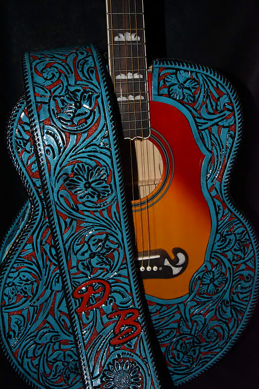 J200 or any acoustic guitar Wrap and custom strap custom to | Reverb