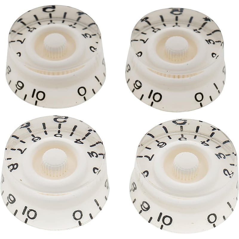 White Imperial Inch Size Control Speed Knobs for USA Made Les | Reverb