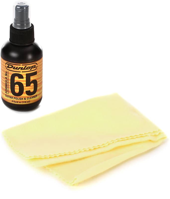 Dunlop 654C Formula No. 65 & Polish Cloth (5-pack) Bundle | Reverb