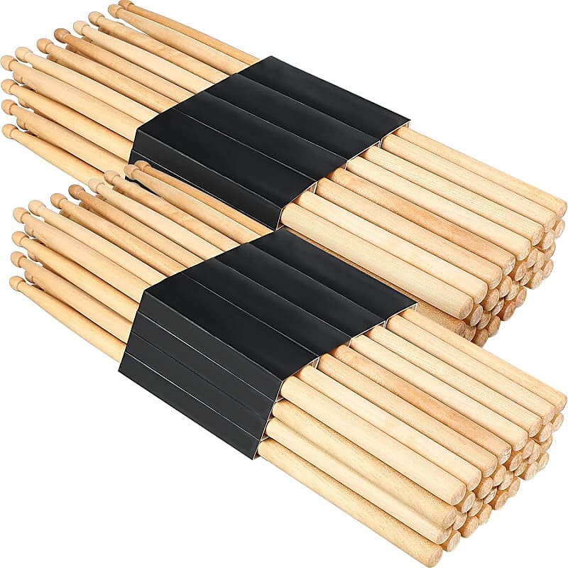 16 Pairs 7A Maple Drum Sticks Classic Maple Wood Drumsticks | Reverb