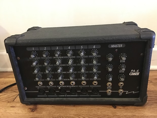 Crate PA-6 - 150 Watt / 6 Channel Powered Mixer | Reverb