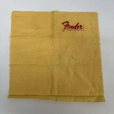 Vintage Original Fender Guitar Polish Cloth 1960s CBS Yellow | Reverb