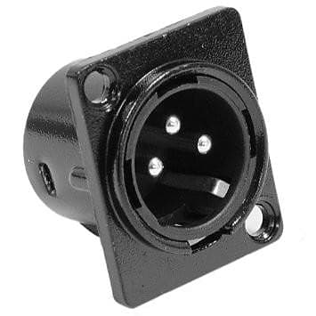 3 Pin Male XLR D Type Panel Mounts | Reverb