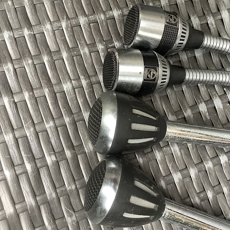 Philips 4 x vintage microphone | Reverb UK