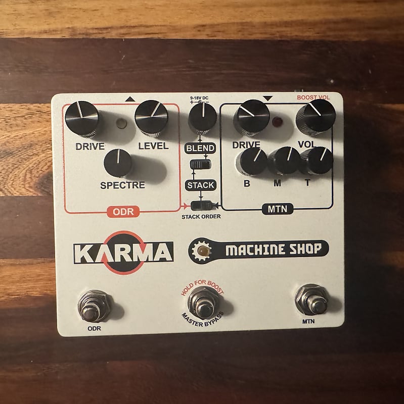 Karma Machine Shop Dual Overdrive Pedal (MTN-10 & ODR-10) | Reverb