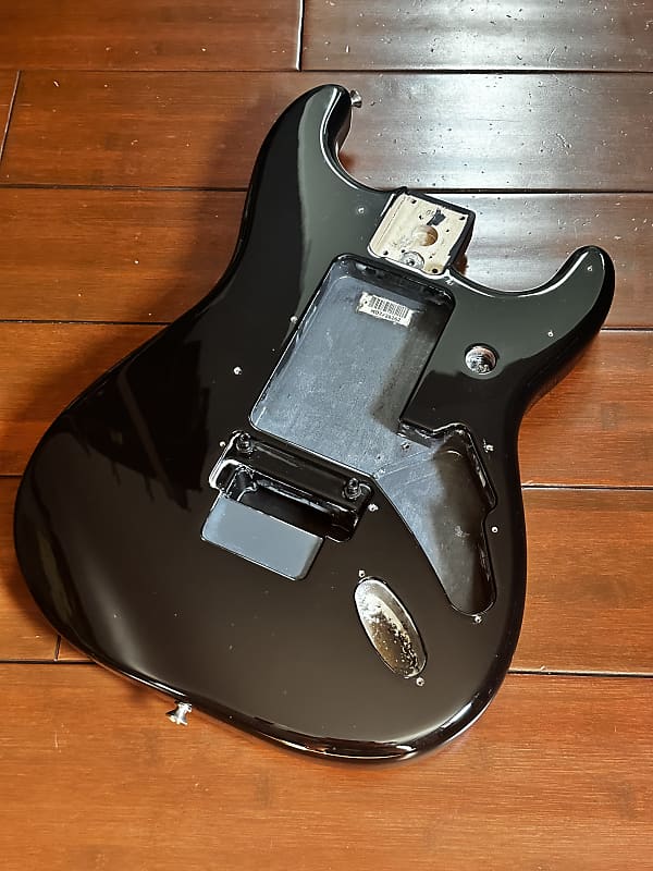 Fender Black Top Floyd Rose Stratocaster Body | Reverb