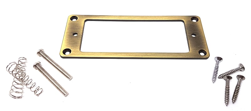 Brio 2 x Brass Mini Humbucker Pickup Rings for Gibson | Reverb