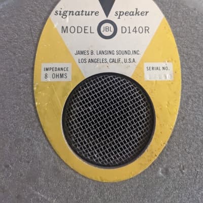 JBL D140F Fender signature speaker | Reverb