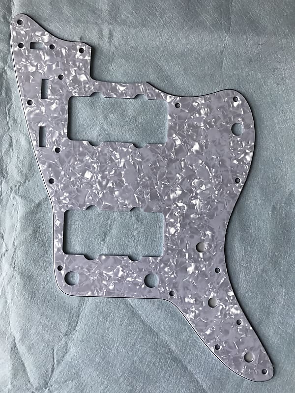 Custom New 4 Ply White Pearl US Jazzmaster Style Guitar | Reverb