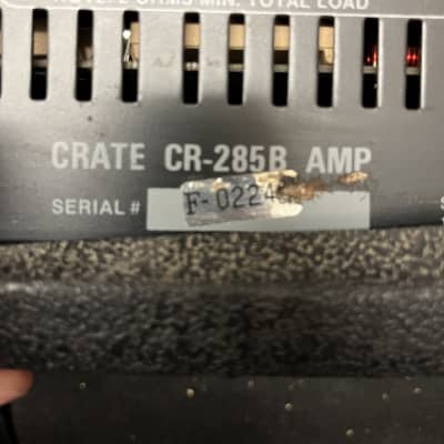 Crate CR-285B 1980s | Reverb