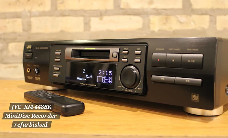 JVC Xm-448 BK audiophile Minidisc Recorder w remot- | Reverb