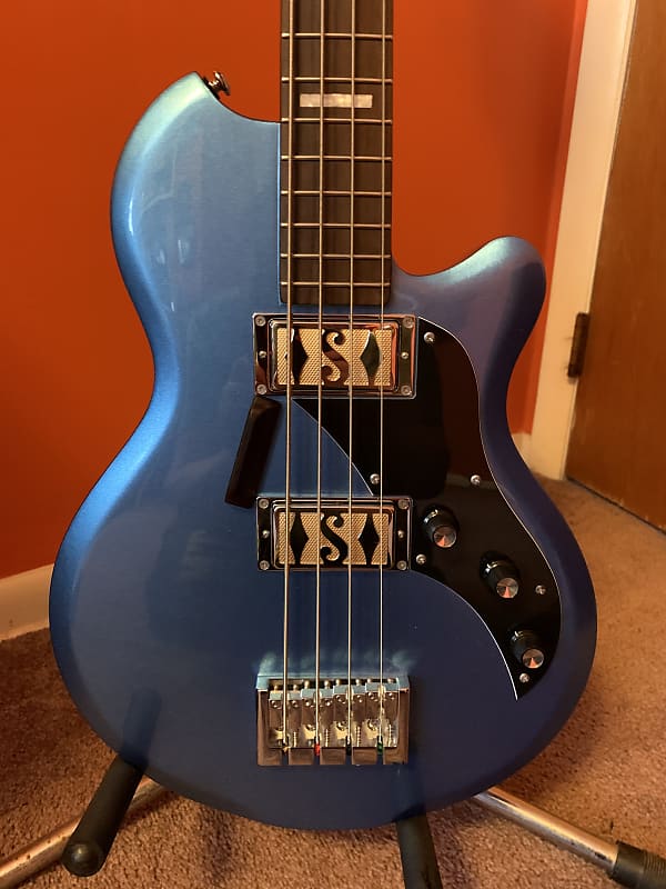 Supro Huntington II bass 2017/2018 Ocean Blue Metallic, Alder | Reverb