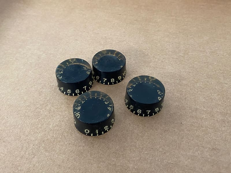 Gibson Vintage 1972 Black Barrel Speed Knobs Les Paul Custom | Reverb