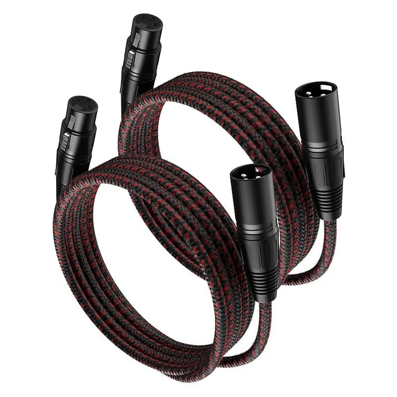 XLR Cables 6 FT 2 Pack, XLR Microphone Cable 3-Pin Male to | Reverb