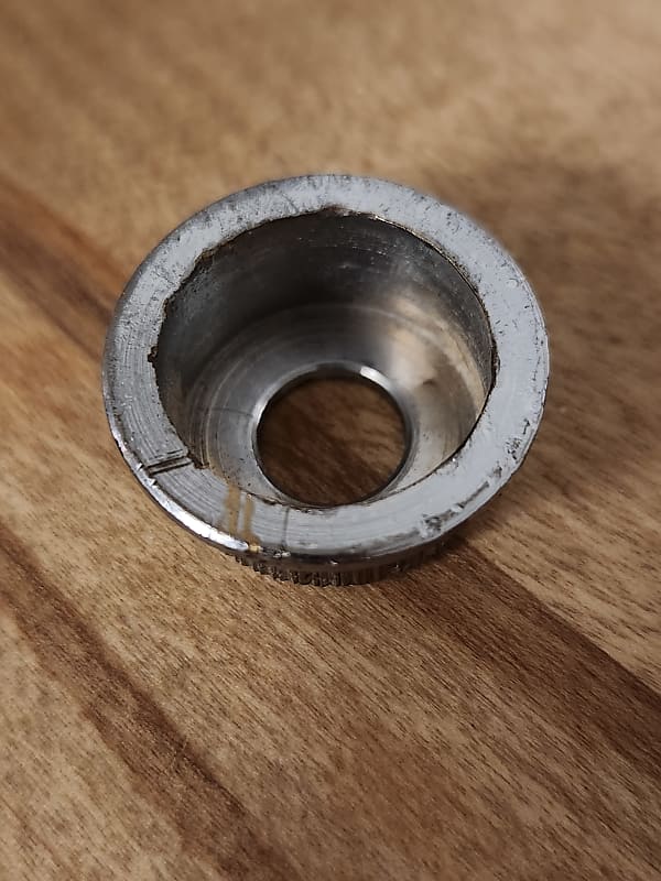 Fender Telecaster jack cup Early 50's - Chrome | Reverb