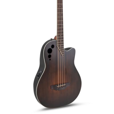 Crafter SF-900 Ovation-Style Acoustic Electric Guitar Brown | Reverb