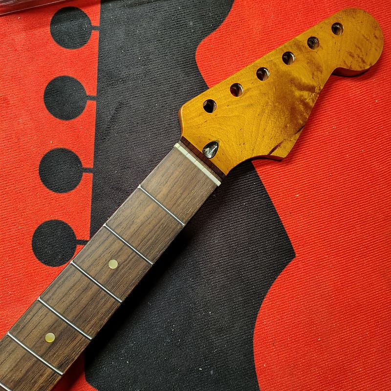 Roasted Maple Maple Strat Neck fits fender Stratocaster body | Reverb