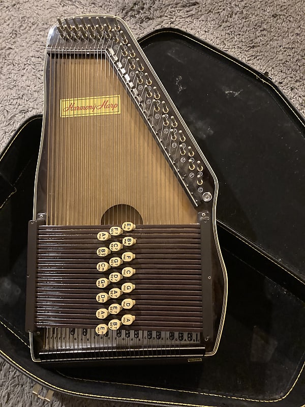 Vintage Harmony Autoharp 1970s Sunburst | Reverb UK