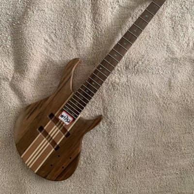 5 String Bass Neck Through, Walnut Wood Body, Rosewood | Reverb