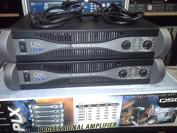 QSC PLX-3402 2-Channel Power Amplifier PLX3402 Amp w/ | Reverb