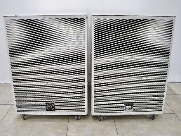 Pair of RCF Acustica S8018 18" Subwoofers (8 Ohms) | Reverb