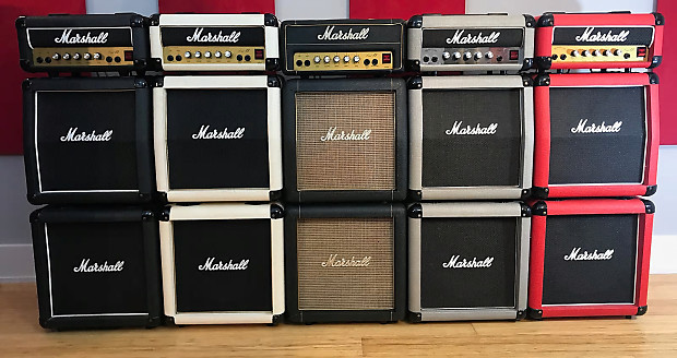 1988 thru 1990 Marshall Lead 12 Stacks all 5 colors complete | Reverb