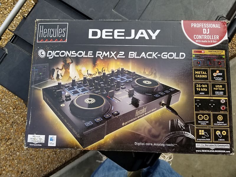 Hercules RMX2 Black And Gold DJ Controller | Reverb
