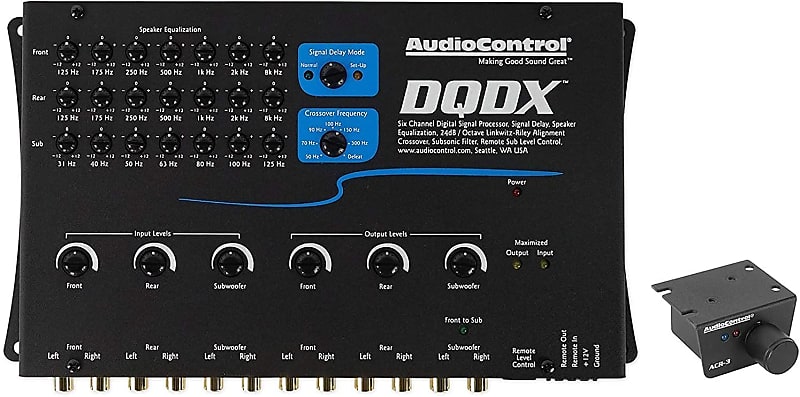 AudioControl DQDX Black 6 Channel Performance Digital Signal | Reverb