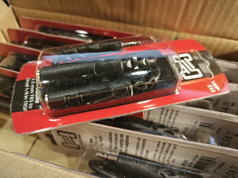 10 Packs Hosa YMP-233 3.5 mm TRS to Dual 1/4" TRSF Y Cable | Reverb