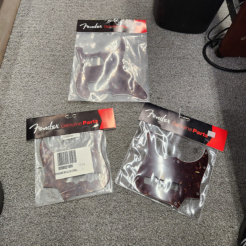 Fender Pickguards set of 3 bass and guitar American Deluxe | Reverb