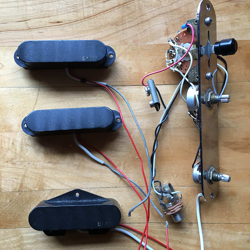 1990 Nashville EMG Set Telecaster Pickups & Harness Control | Reverb