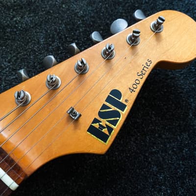 ESP 400 Series Stratocaster 1980s - Transparent Red - VERY | Reverb