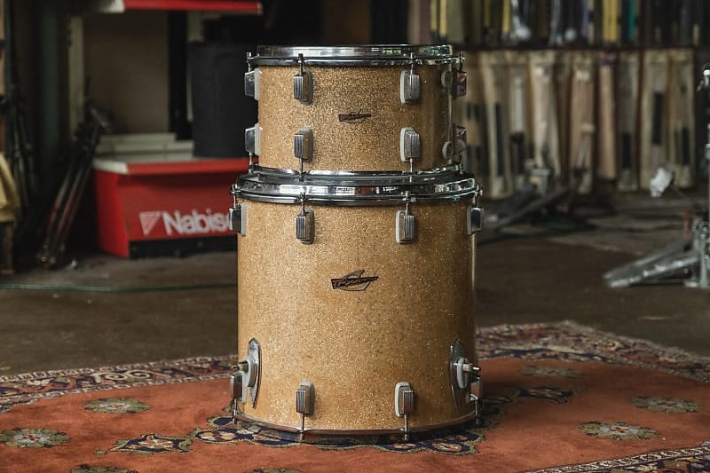 Trixon 1960's 'Luxus' in Sparkling Gold Pearl - 14x20, 8x13, | Reverb