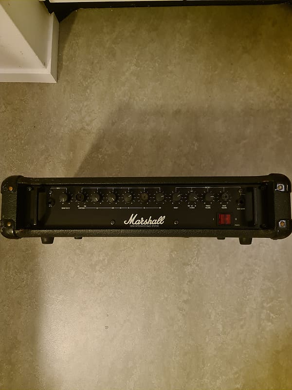 Marshall 200w integrated bass head amp system 3520 with rack | Reverb