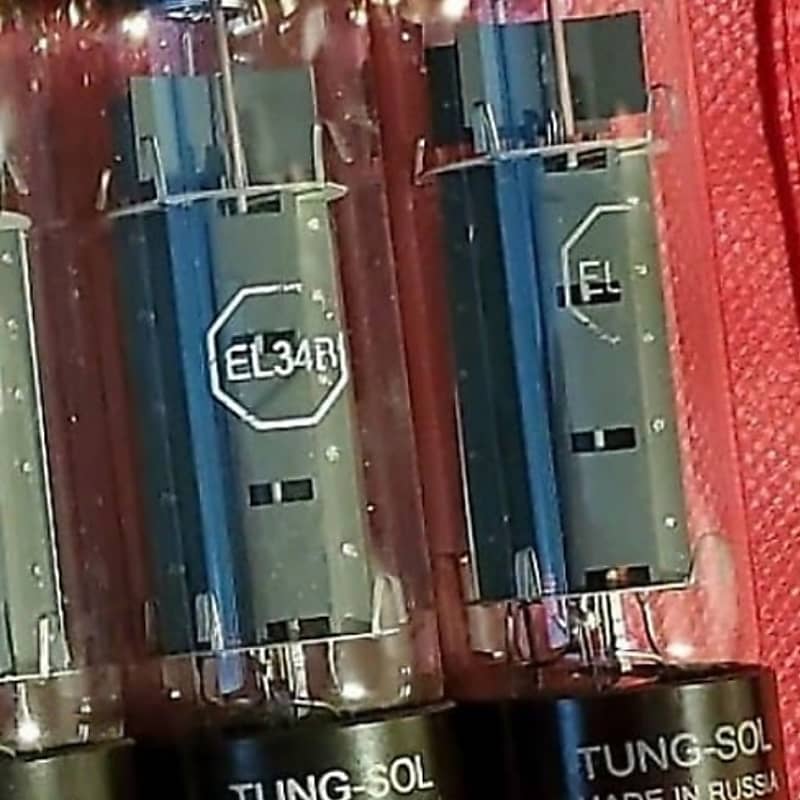 Tung-Sol El34 B Matched Twin Set. | Reverb